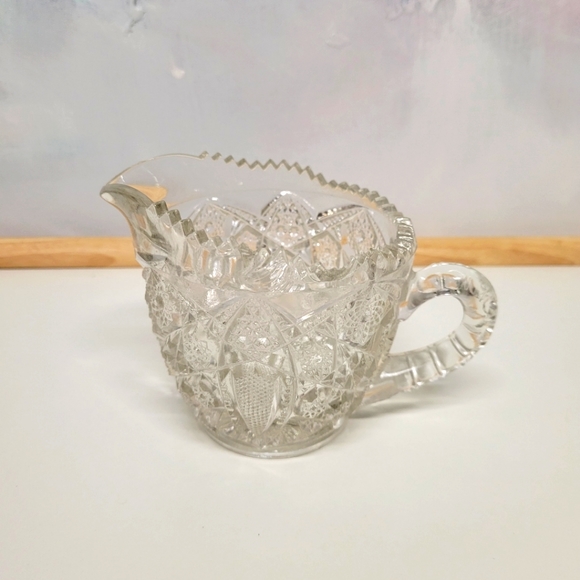 Source Unknown | Dining | Heavy Crystal Cut Glass Creamer | Poshmark
